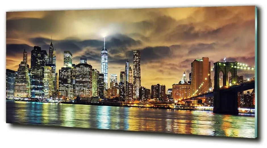 Wallmuralia Fotoobraz na skle Manhattan New York 125x50 cm