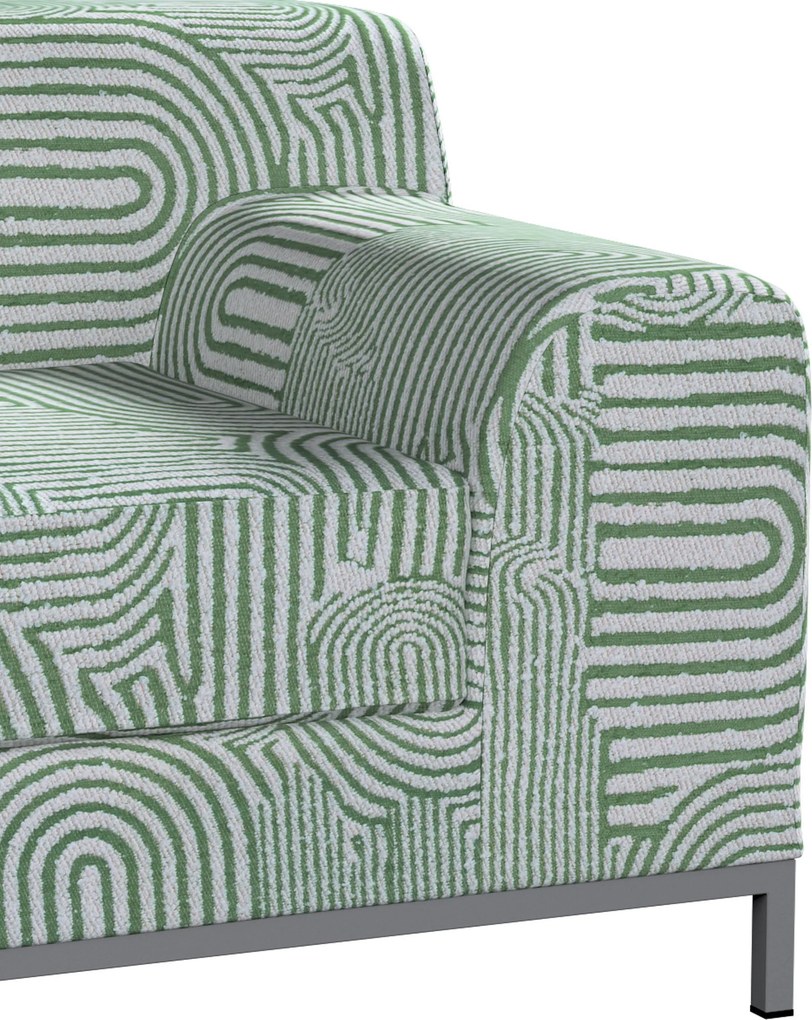 Potah na pohovku IKEA, pravé provevedení Kramfors 2-místná barva zelená látka pletený vzor, vzorované