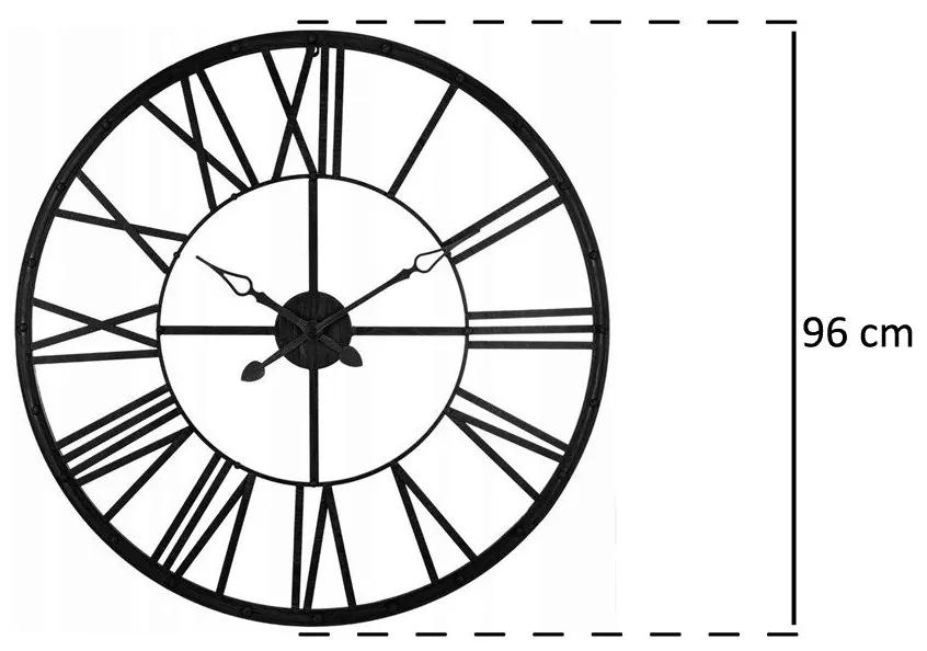 Nástěnné hodiny VINTAGE, kovové, 96 cm