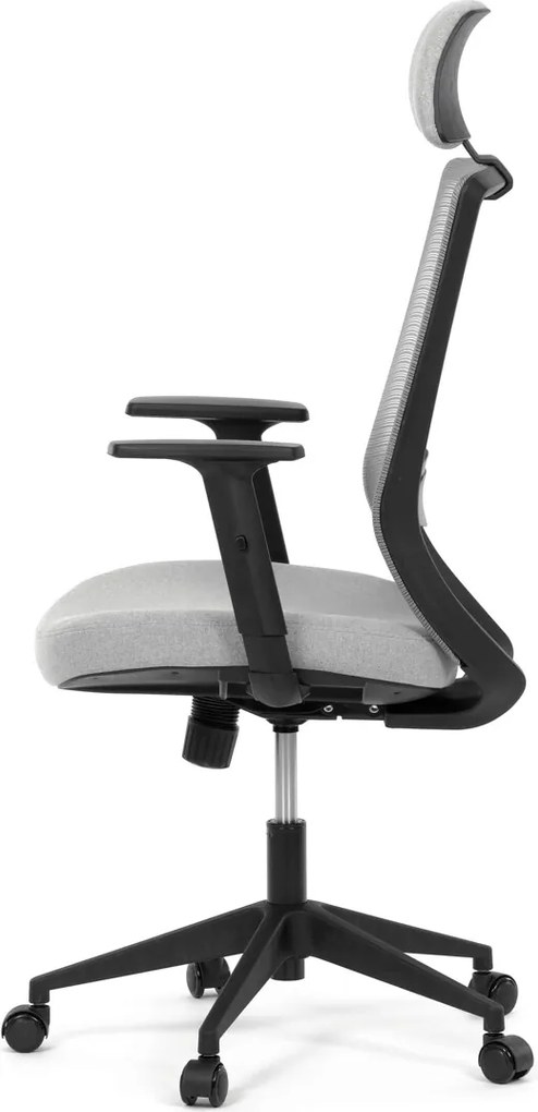 Ergonomická kancelářská židle AURELIE - šedá síťovina