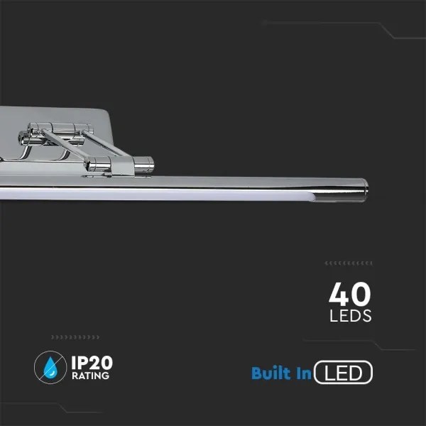 LED Osvětlení zrcadla LED/9W/230V 3000K 50cm lesklý chrom