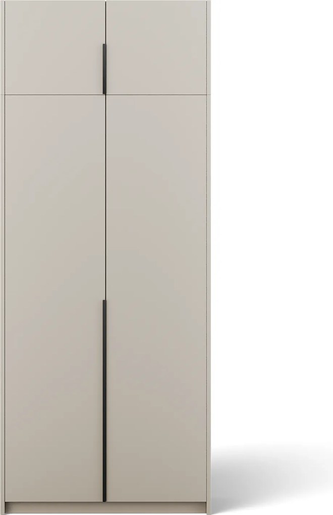 ADRK Furniture Bregma II s nástavcem Skříň s otočnými dveřmi ADRK-W-BREG-100-KB