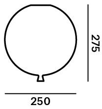 Brokis PC878 Memory, stropní svítící balonek ze tyrkysového skla, 1x15W, prům. 25cm