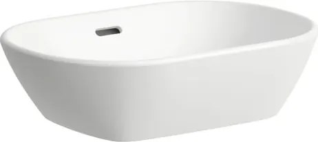 Laufen Lua umyvadlo na desku 50x35 cm otvor pro baterii, bez přepadu H8120830001121