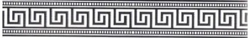 Bordura samolepící Řecko černé - šířka 5cm x délka 5m