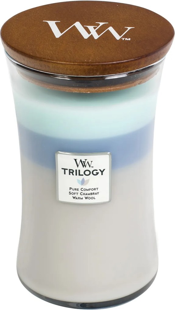 WoodWick vonná svíčka Trilogy Woven Comforts velká váza