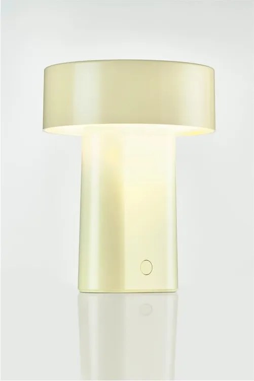 Světle zelená plastová LED stolní lampa (výška 18 cm) Oblong – Zone