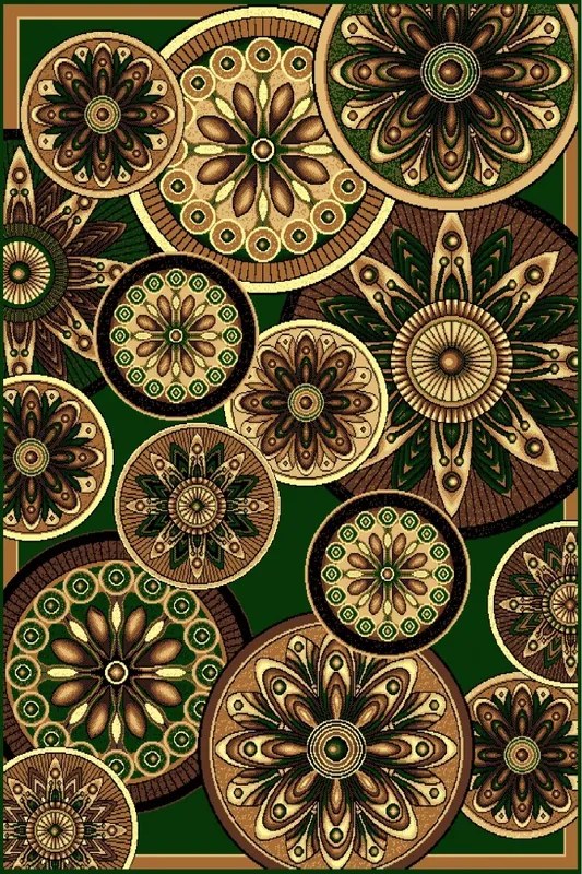 Balta  Kusový koberec GOLD 389/32 zelený 140 x 200