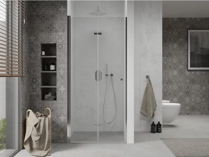 Mexen Lima skládací sprchové dveře 60 cm, transparentní, chrom - 856-060-000-01-00