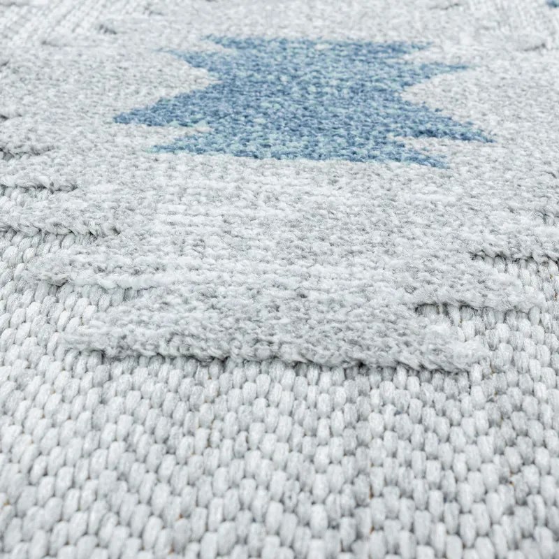 Ayyildiz, AKCE: 80x250 cm Kusový koberec Bahama 5153 Blue – na ven i na doma, modrá, chodba / předsíň