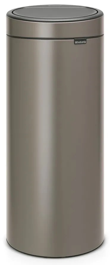 Šedý dotykový ocelový odpadkový koš 30 l Touch Bin – Brabantia