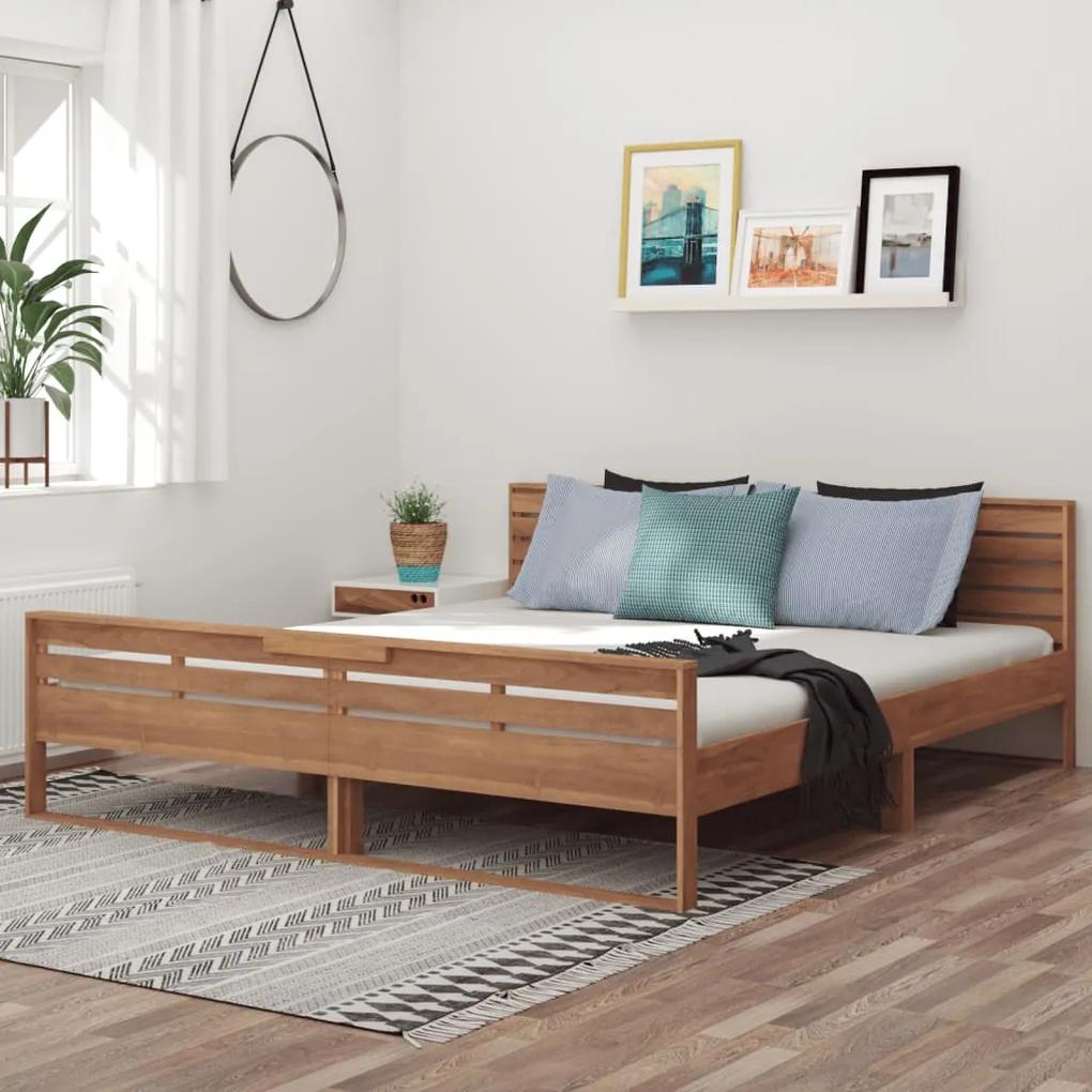 326265 vidaXL Rám postele masivní teakové dřevo 180 x 200 cm