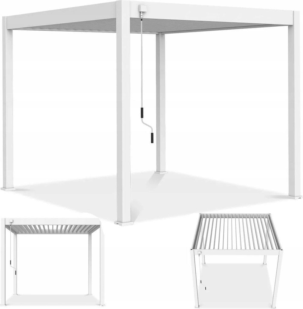 Pergola Terasová Zastřešení na terasu Elegance 3x3 White bílá Gutroof