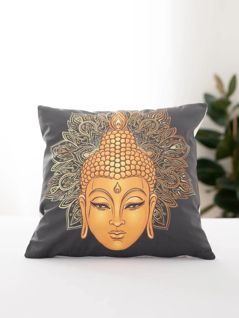 MK Lůžkoviny Povlak na polštář mikroplyš 45 × 45 cm - Buddha 3