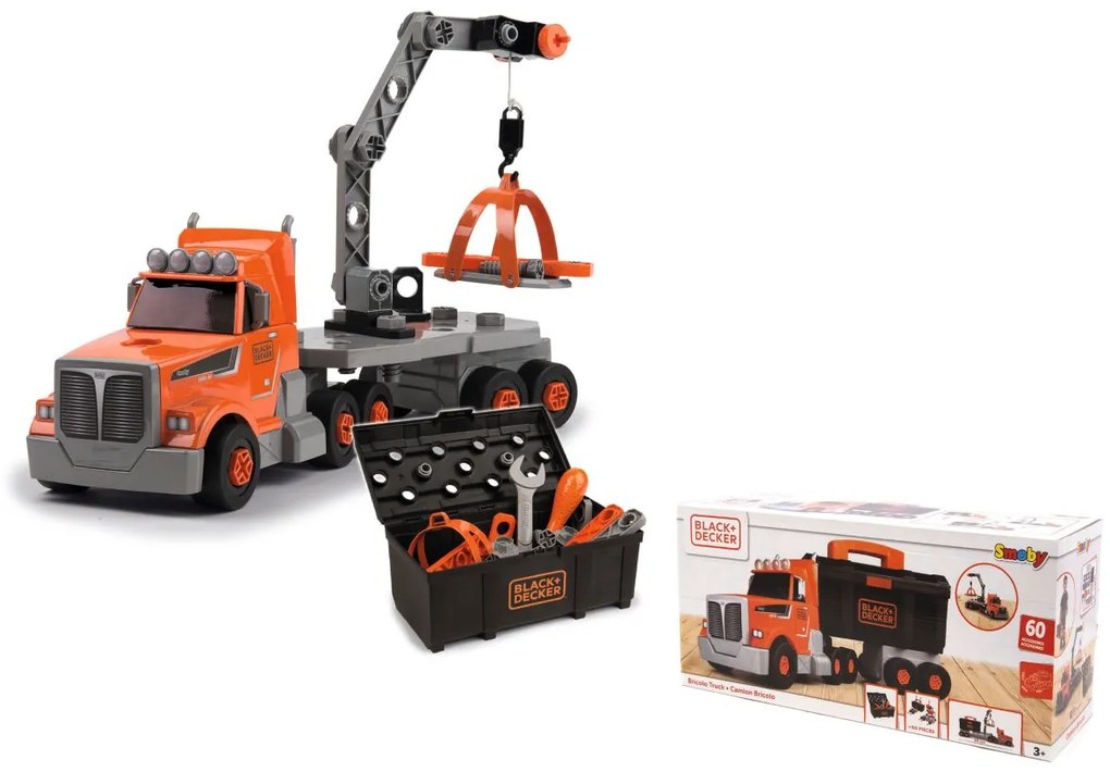 Auto smoby black & decker kamion bricolo s nářadím