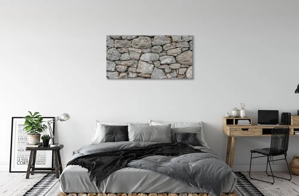 Obrazy na plátně Kamenná zeď wall 125x50 cm