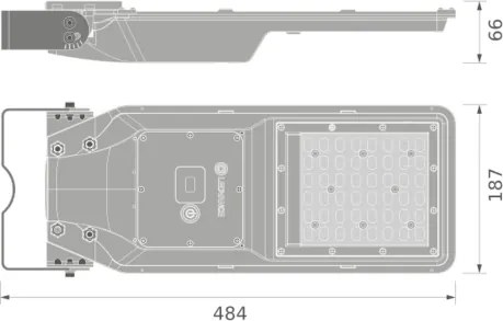 Solární pouliční LED svítidlo s pohybovým čidlem LEDVANCE STREETLIGHT ECO SOLAR 10W 4000K 1600lm IP65 dálkový ovladač