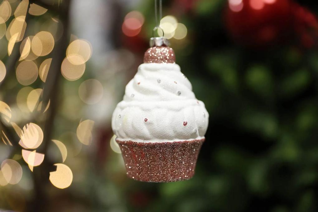 Sweet závěsná vánoční ozdoba muffin 9cm