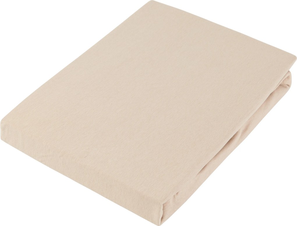 XXXLutz ELASTICKÉ PROSTĚRADLO, žerzej, světle hnědá, 140/200 cm Esposa - Prostěradla - 007960002904
