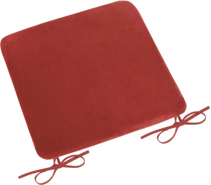 Bellatex Sedák hladký Korall micro Červená 40x40 cm