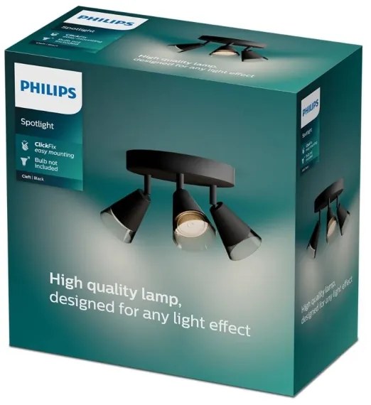 Philips - Bodové svítidlo CLEFT 3xGU10/5W/230V