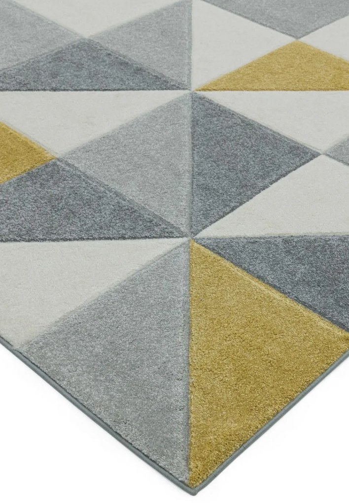 Žlutý koberec Furla Cubic Ochre Rozměry: 200x290 cm