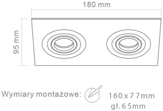 Moderní podhledové svítidlo Fasto LED