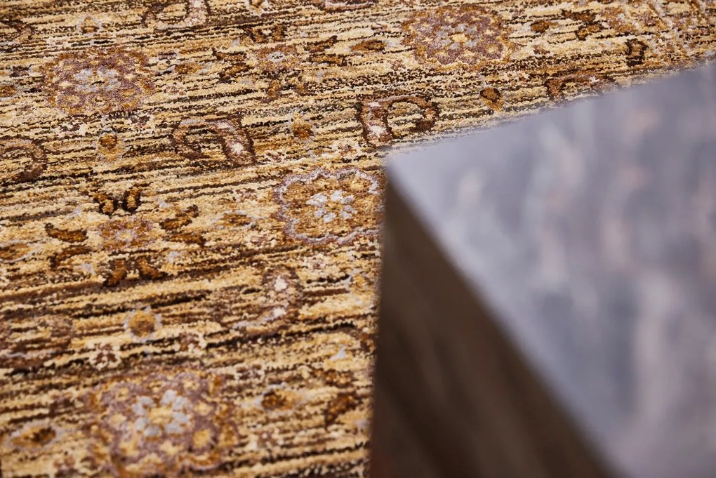 Diamond Carpets India, Ručně vázaný kusový koberec Babylon DESP HK20 Camel Mix, 120x170, hnědá, ložnice