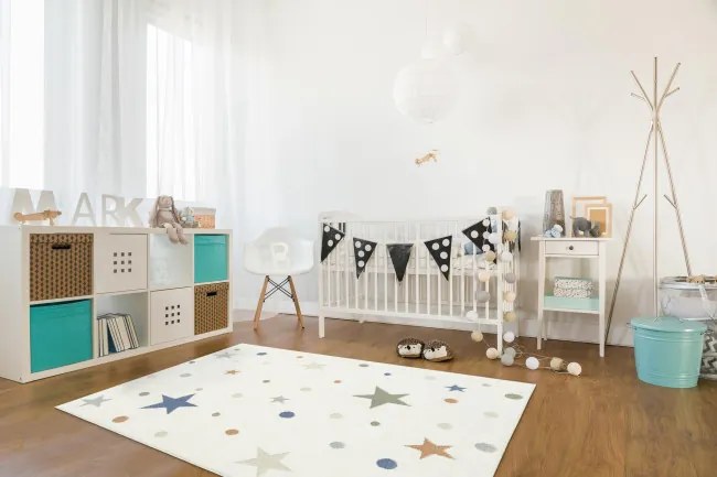 Koberec Esme Kids C5642A bílý / krémový