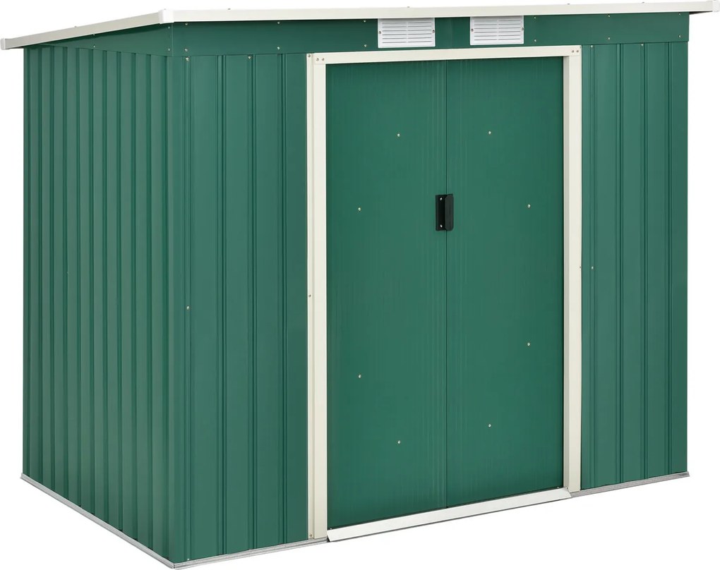Juskys Zahradní domek M 213×130×173 cm - tmavě zelený