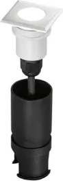 FAN LED-IMPACT24V-Q1M Pochozí venkovní LED svítidlo IMPACT DC24V hranaté nikl, hliník, 2 W, 170 lm, 4000 K, IP67, 4,5 x 4,5 x 5,7 cm - FANEUROPE