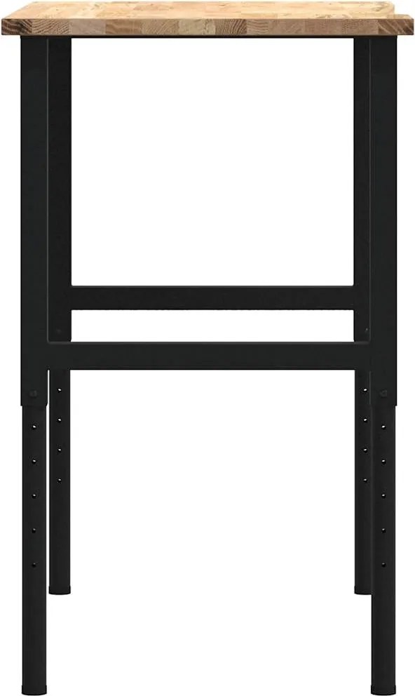 Pracovní stůl 100 x 60 x (71,5–98) cm masivní dubové dřevo 3309695