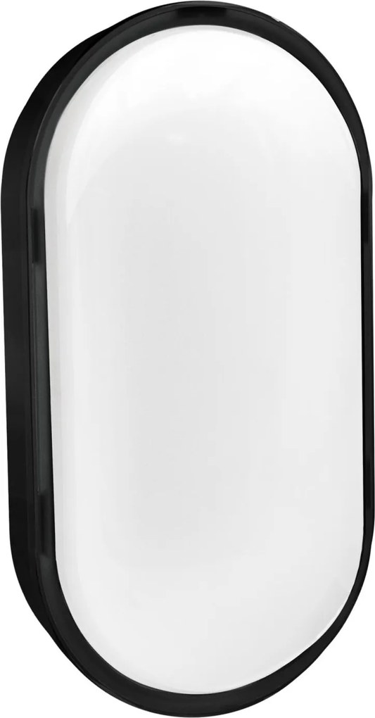 CEN SMON-162240 SIMPLY LED stropní svítidlo venkovní černé Oval 16W 4000K 1280lm CB IP65  - CENTURY