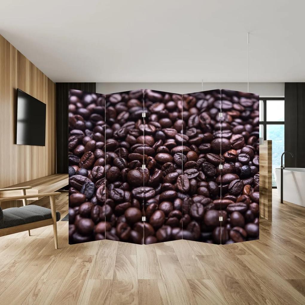 Paraván - Kávové zrna (210x170 cm)