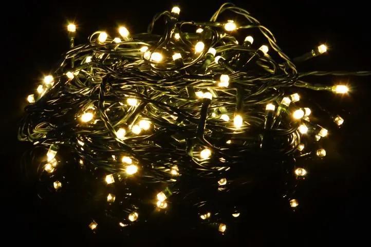 Vánoční světelný LED řetěz - teple bílá - 80 LED 8 m - OEM D40805