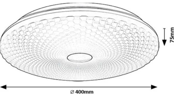 Rabalux 71184 - LED Stropní svítidlo GALETI LED/24W/230V 4000K pr. 40 cm
