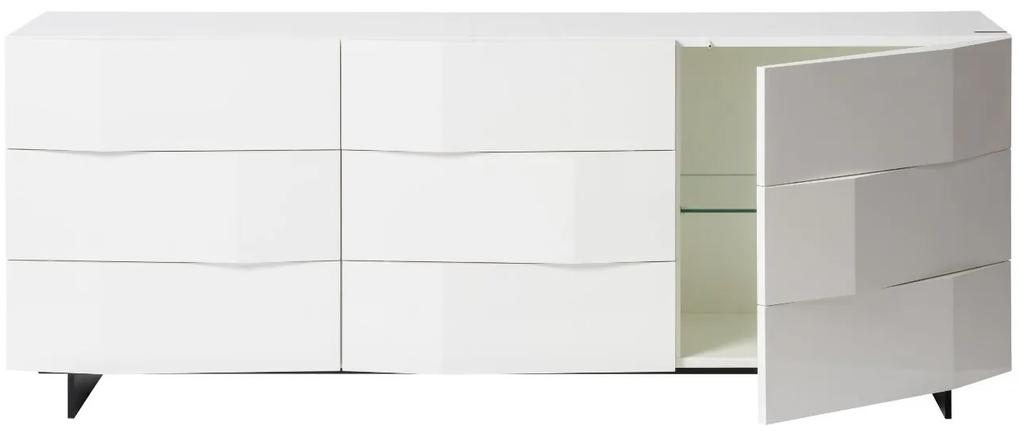 OnaDnes -20% Bílá komoda Marco Barotti Linea Diamond 180 x 45 cm