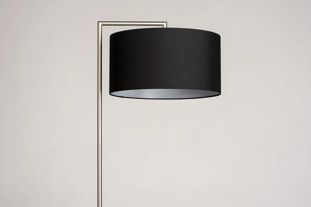 Stojací designová lampa Pallas Black Steel