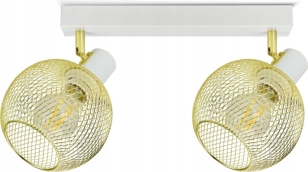 Stropní Svítidlo Lustr Stropní Svítidlo Gold Globe 488-BG2 Led 2xE27 Led Pohyblivá