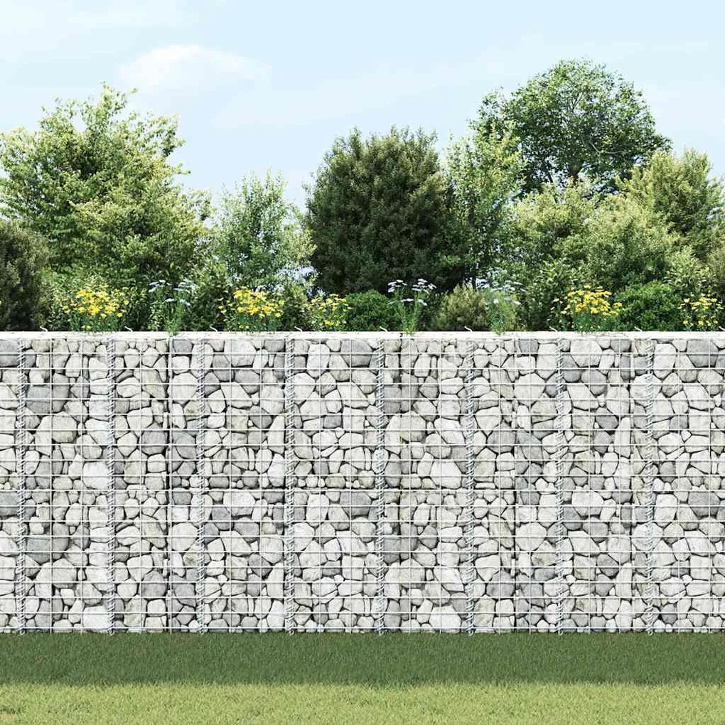 Gabionové vyvýšené záhony 3 ks 30 x 30 x 100 cm železo 151249