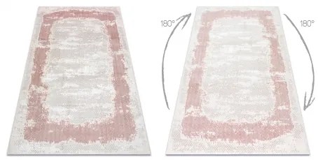 koberec CORE A004 Rám, stínovaný strukturální dvě úrovně rouna, béž velikost 120x170 cm | krásné koberce cz