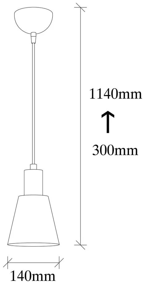 Černé závěsné svítidlo ø 14 cm Kem – Opviq lights