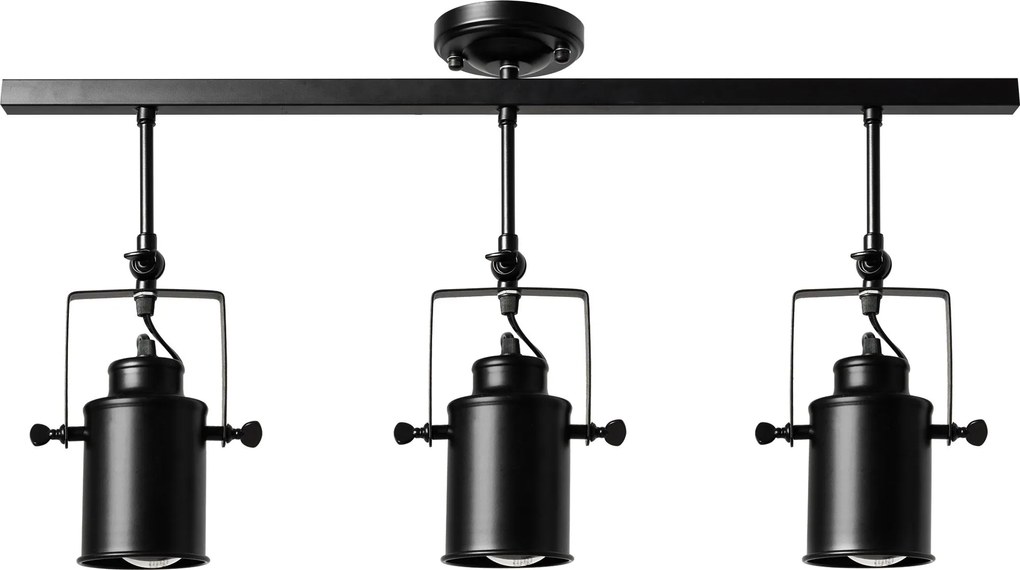 Toolight - Reflektorová lampa 3 x E27 APP487-3C, černá, OSW-00653