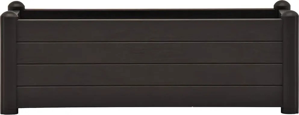 Vyvýšený záhon PP antracitový 100 x 43 x 35 cm 313977