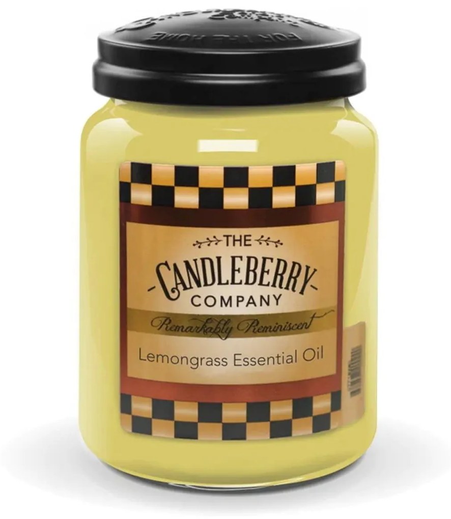 Candleberry Candle svíčka Lemongrass Essential Oil, 624 g