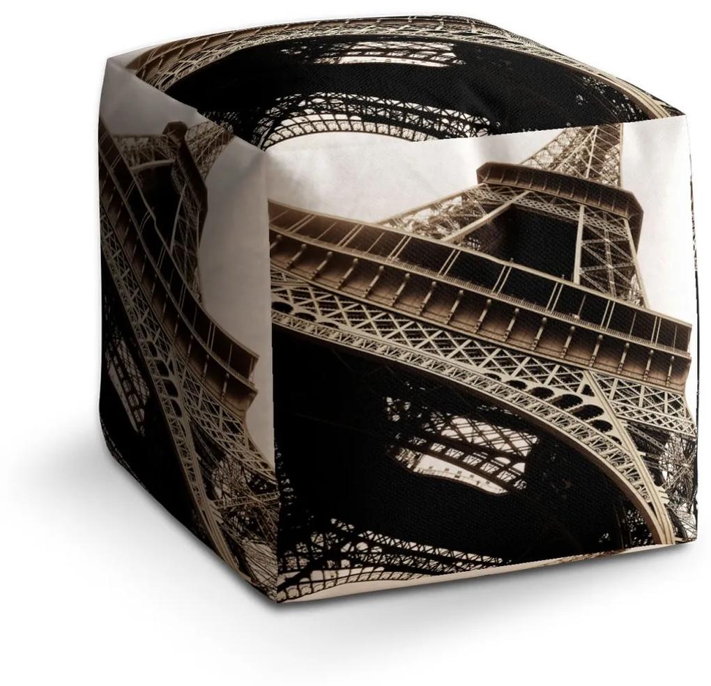 Sablio Taburet Cube Eiffel Tower 6: 40x40x40 cm