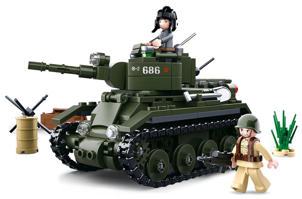 Sluban WWII M38-B0686 Sovětský tank BT7