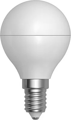 SL G45PA-1405F Žárovka LED MicroBall Smooth E14 230V 5W 6400K Ø 45mm v.80 mm 480lm 270° - SKYLIGHTING