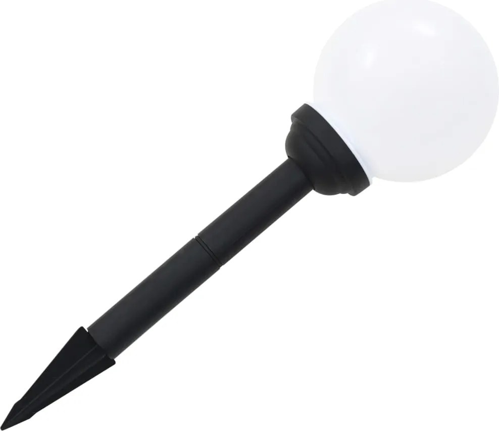 Zahradní solární lampy 8 ks LED kulovité 15 cm RGB 277125