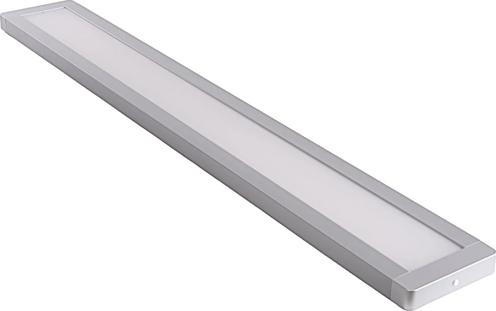 Přisazené LED svítidlo ALENA, 48 W, 4100 lm, 4000 K, stříbrná, 114,7 x 16,1 cm